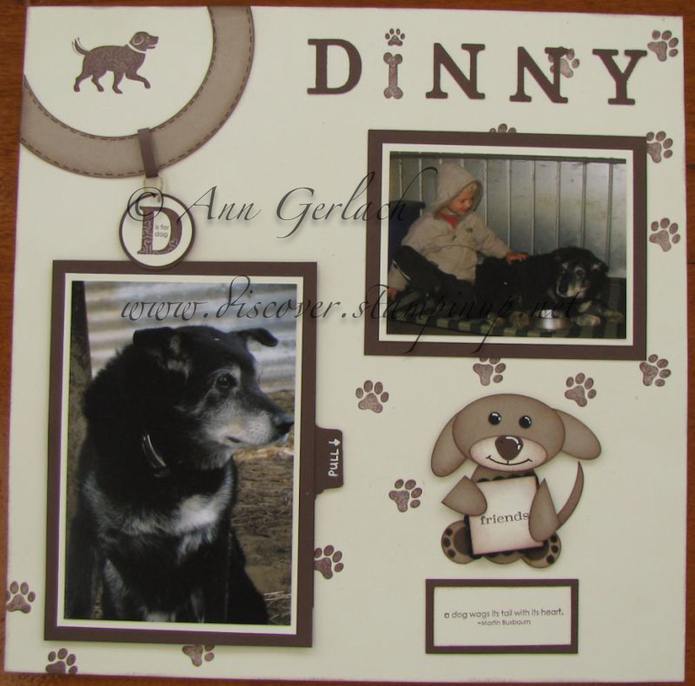 Discover Ink: Dog Scrapbook Page