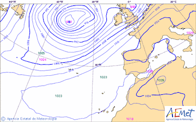 Aprende Geografía: A23: Analizando el mapa de isobaras