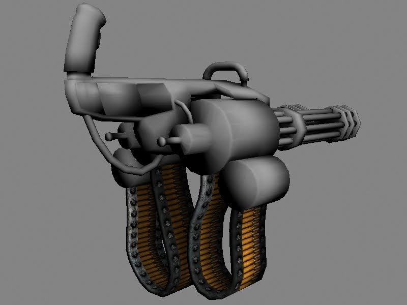 STEVEN CHABEAUX: Start of the Mini Gun Texture