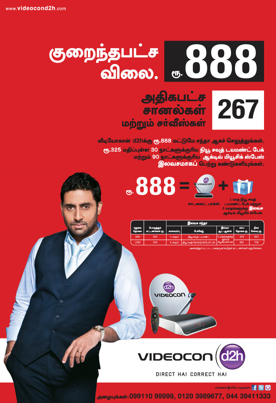 Movie Pix: Abhishek Bachan Videocon D2H Ads Stills