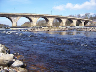 Photographs Of Newcastle: Hexham - River Tyne and Hexham Bridge