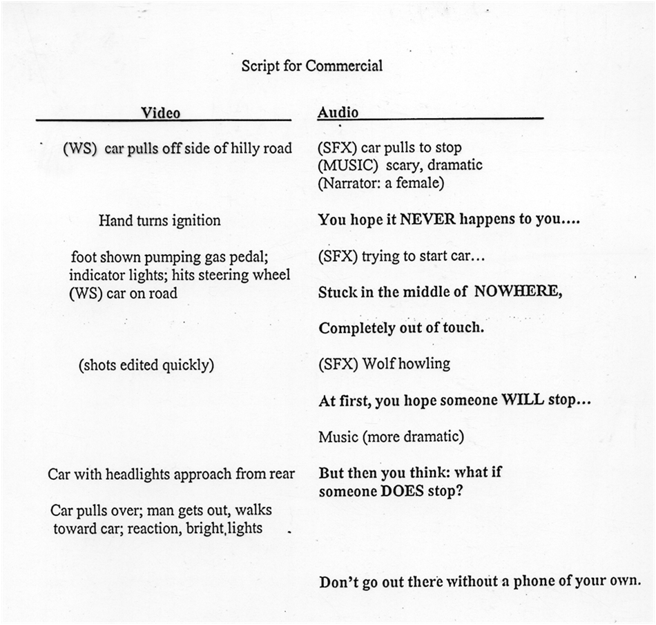 Beth EPQ: Unit G324-Short Film-Script and Storyboard