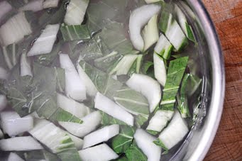 the parsley thief: Miso Soup with Sweet Potatoes & Bokchoy
