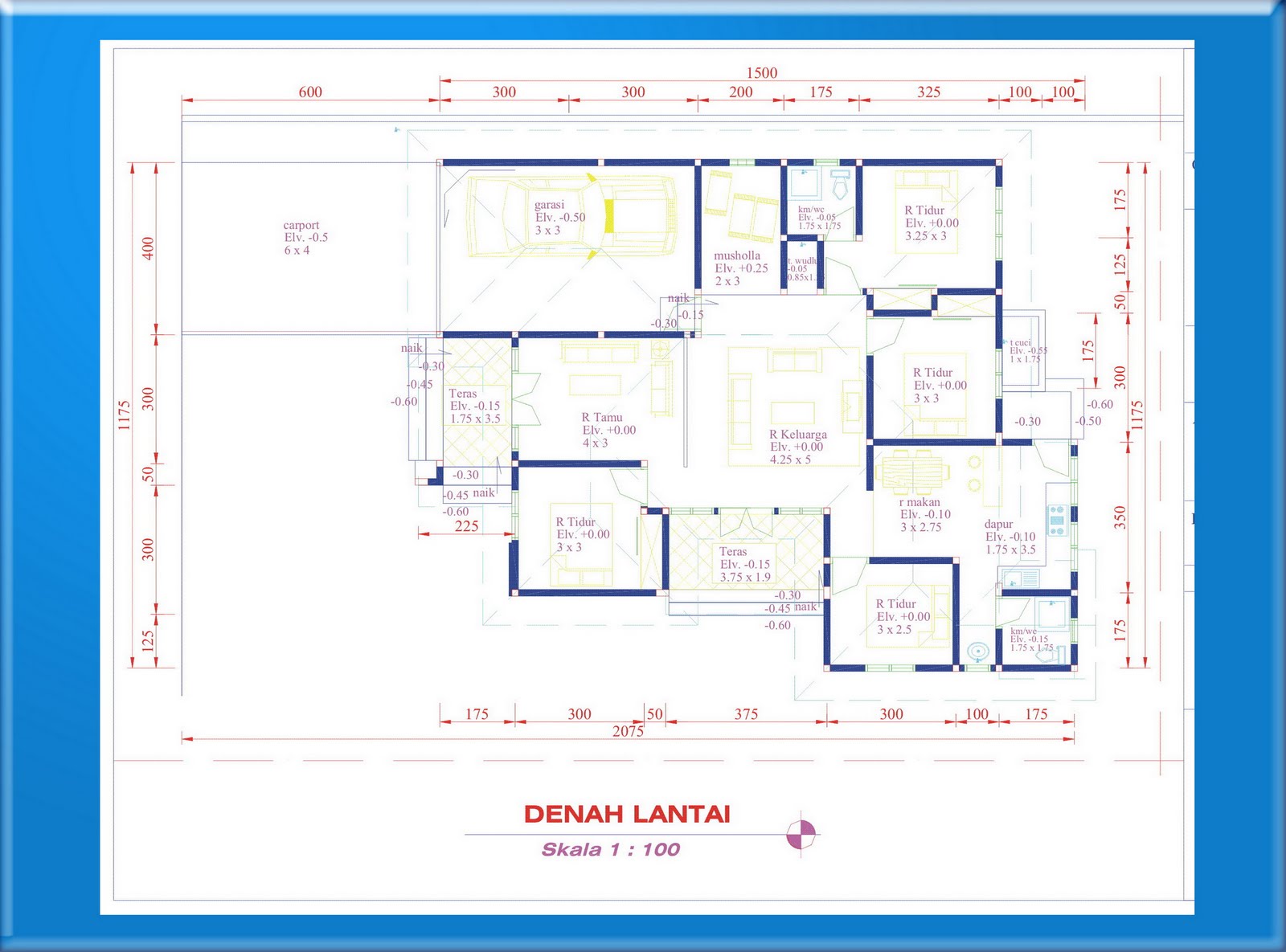 contoh gambar pra desain