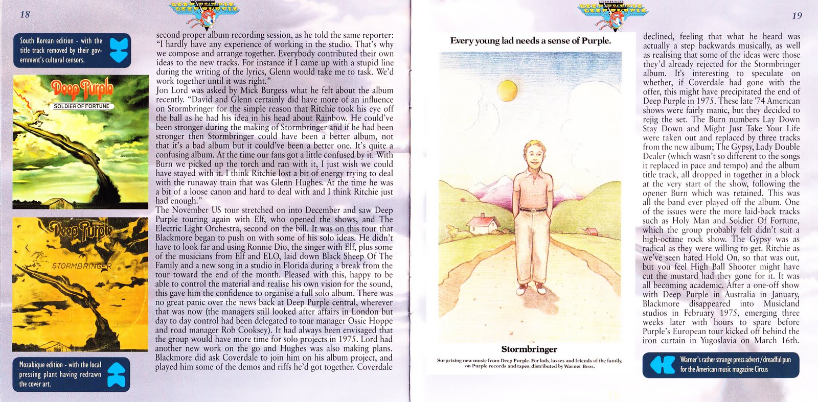 "Som Mutante": Deep Purple - Stormbringer 35th Anniversary edition