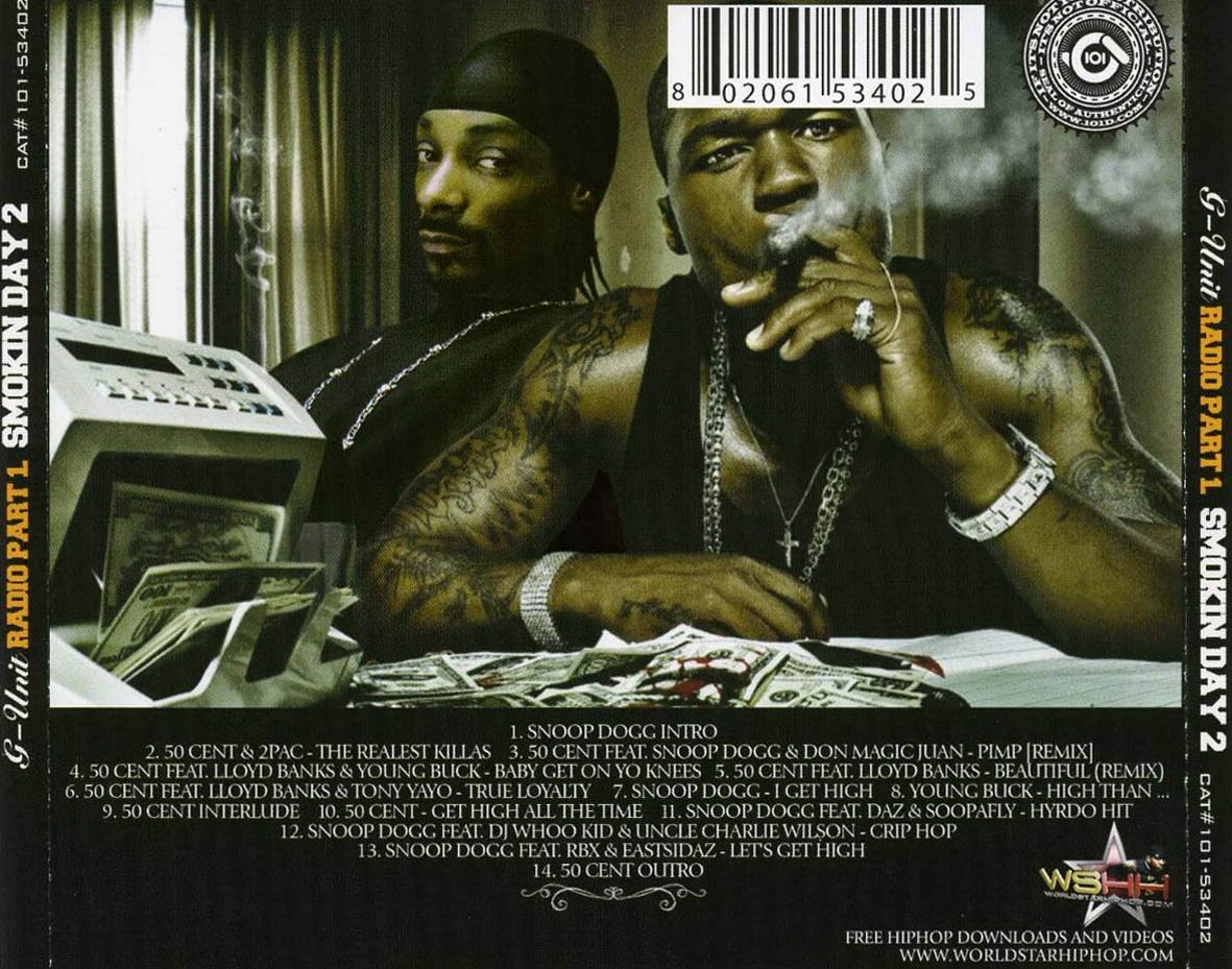 CARATULAS DE CD DE MUSICA: G-Unit Radio Part 1 - Smokin Day 2(2003)