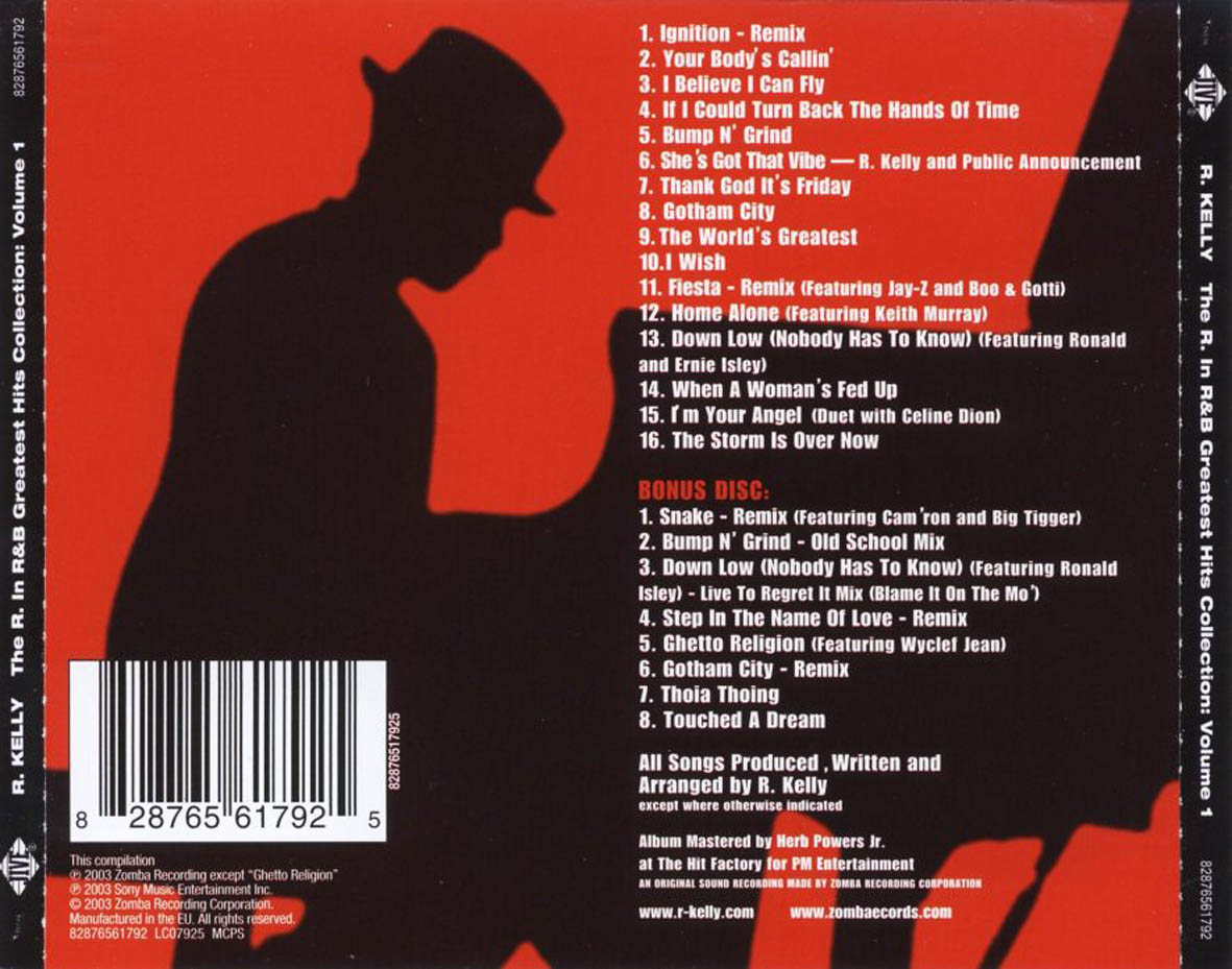 CARATULAS DE CD DE MUSICA: R. Kelly The R. In R&b Greatest Hits ...