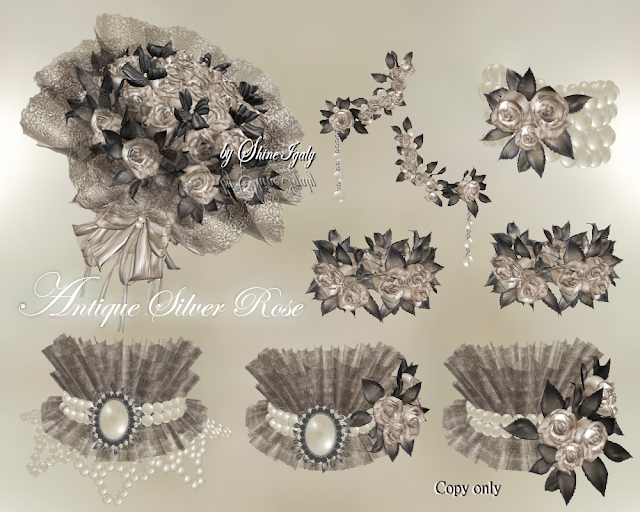 The Duchess COLLECTION: Antique Silver Rose