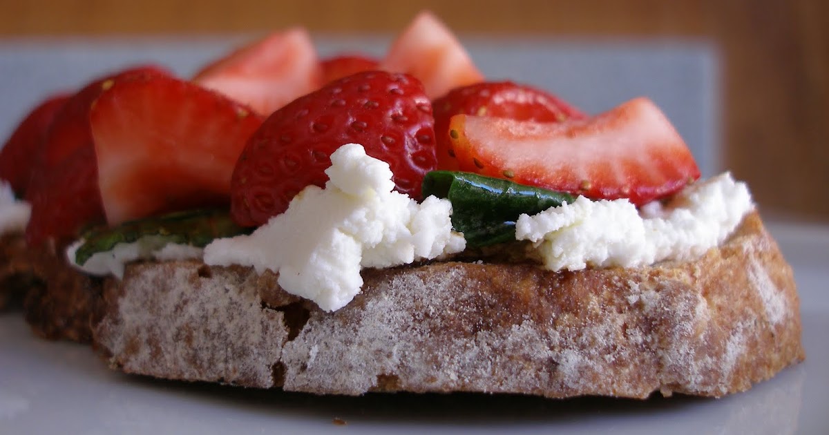 Getting Your Share: Strawberry, Arugula, and Goat Cheese Tartines