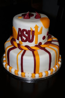Teeny's & Tiny's CAKES!: ASU Grooms Cake