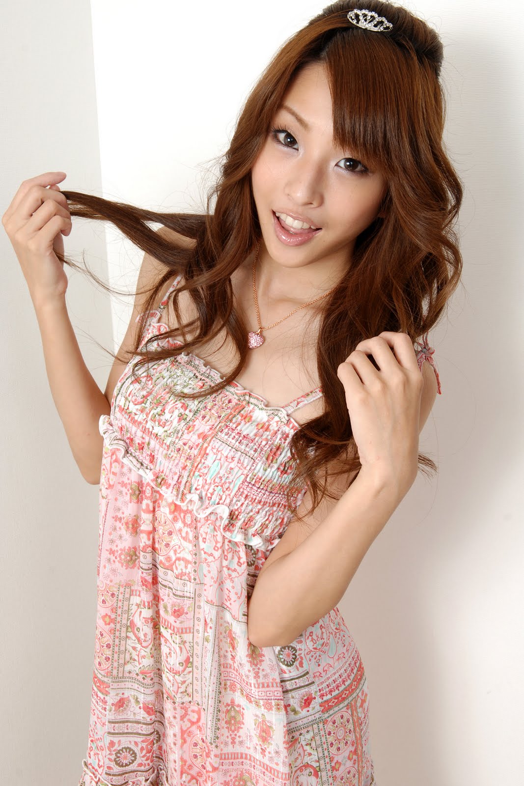 Mirei Kurosawa In Cute Flower Decorate Dress Japanese Girls 2011