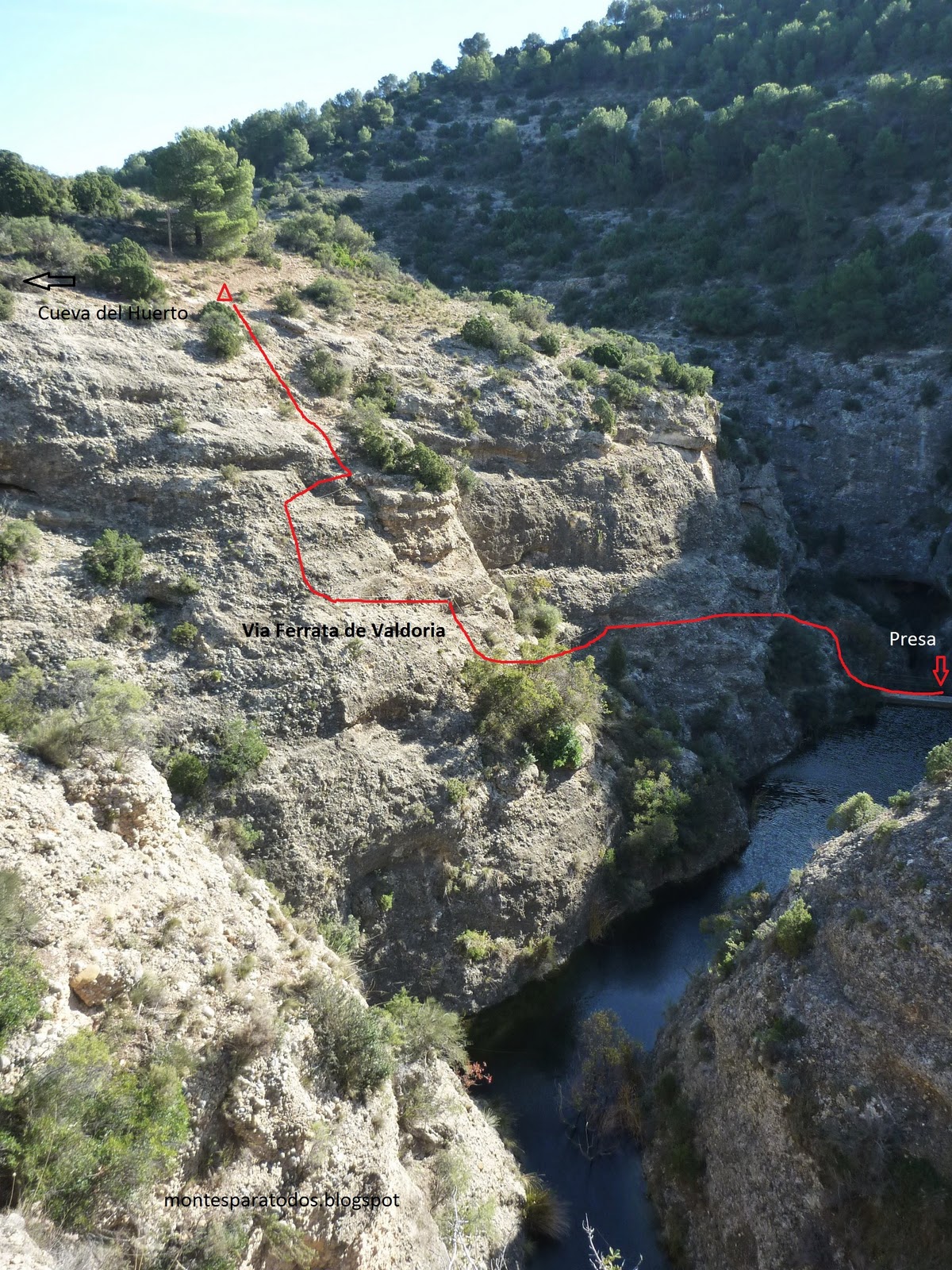 montañismo para todos.: Barranco de Valdoria.