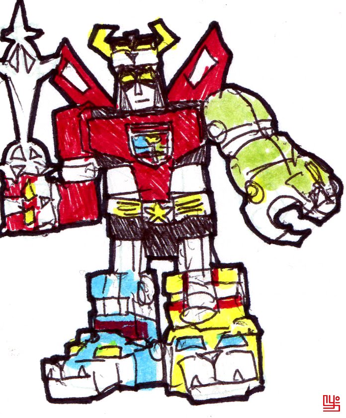 Young Designs Blog: Voltron (Quick Sketch)