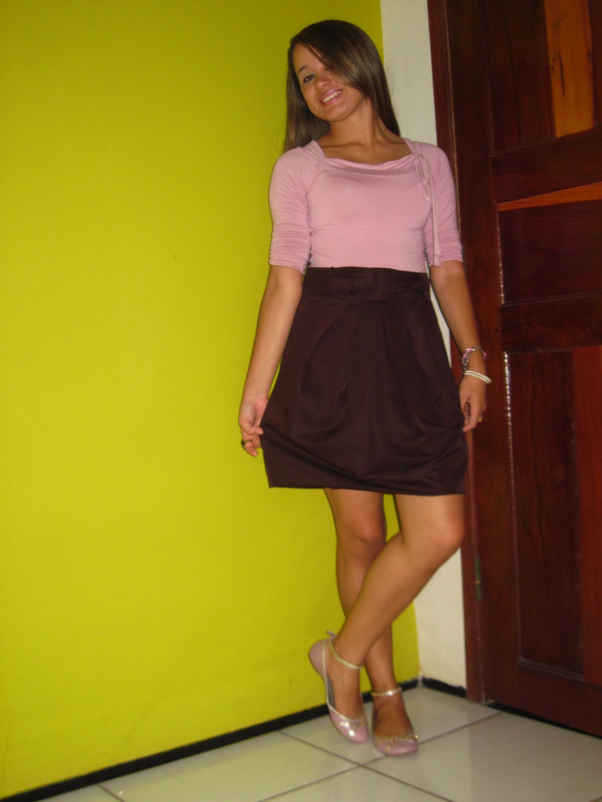 Rosa Com Marrom Combina - BRUNIV