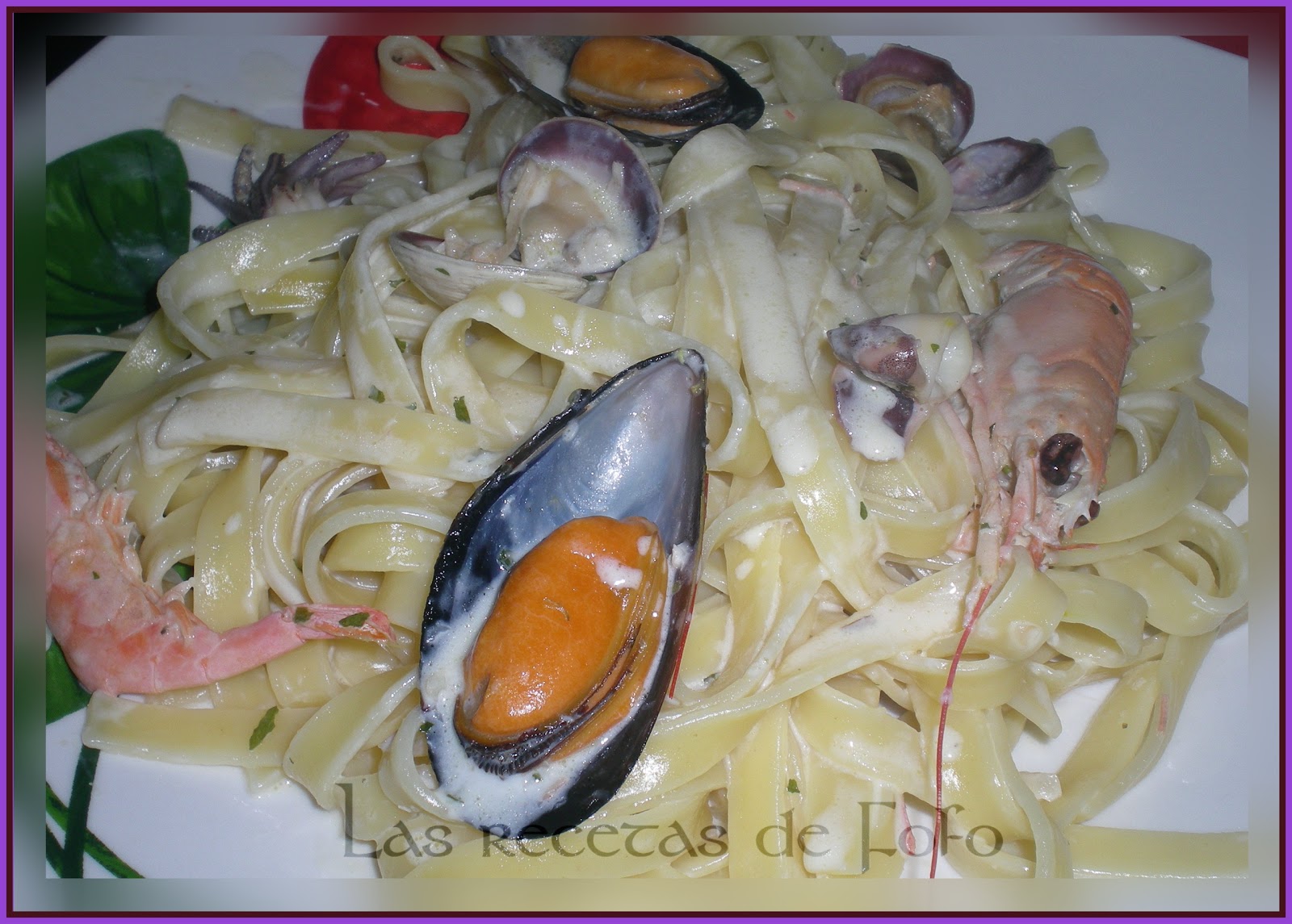 Las recetas de Fófo: Pasta nido con marisco y toque de nata