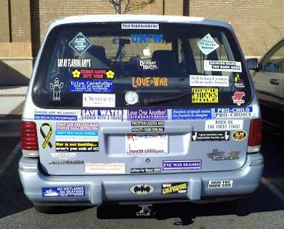 Bitter Humor: Too Many Bumper Stickers, Not Enough Time