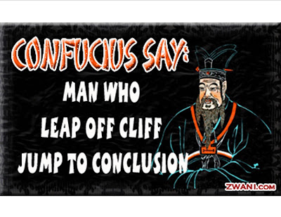 Hilbourn's Karate Academy: Confucius say....