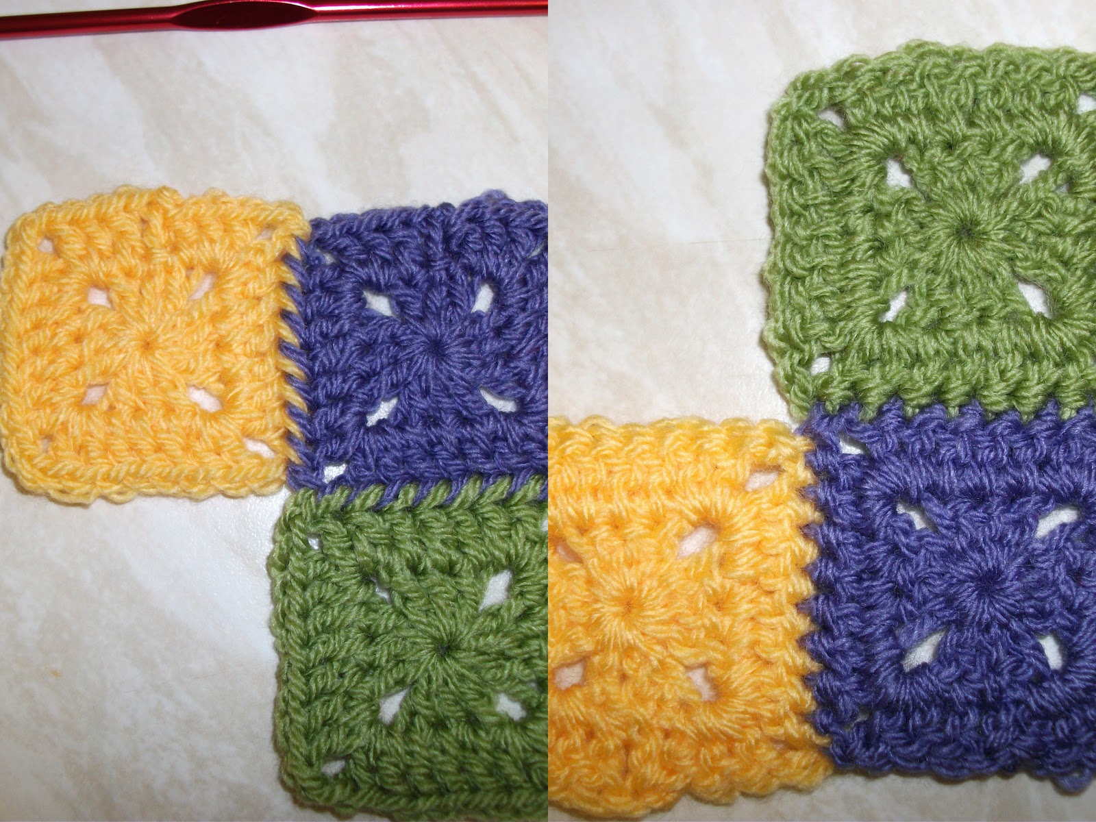 The Wench's Crafty Corner: Joining Squares Part Two - Joining a Square ...