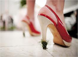 Party Panda: Heels Sinking in the Grass?