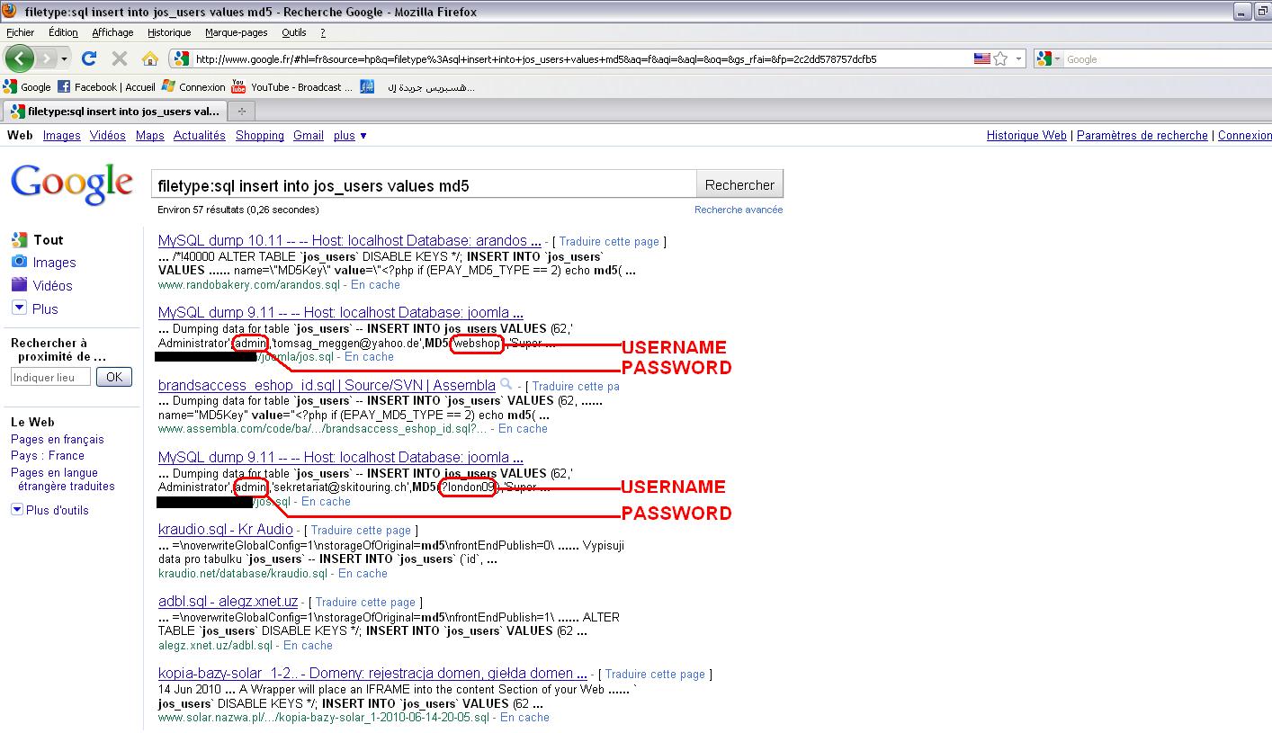Google Hacking Database | Net Effects