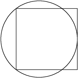 Problemas Matemáticos: Círculo y cuadrado