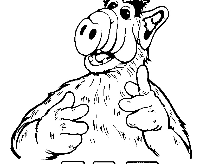 POKEMON COLORING PAGES: ALF, Pokemon???
