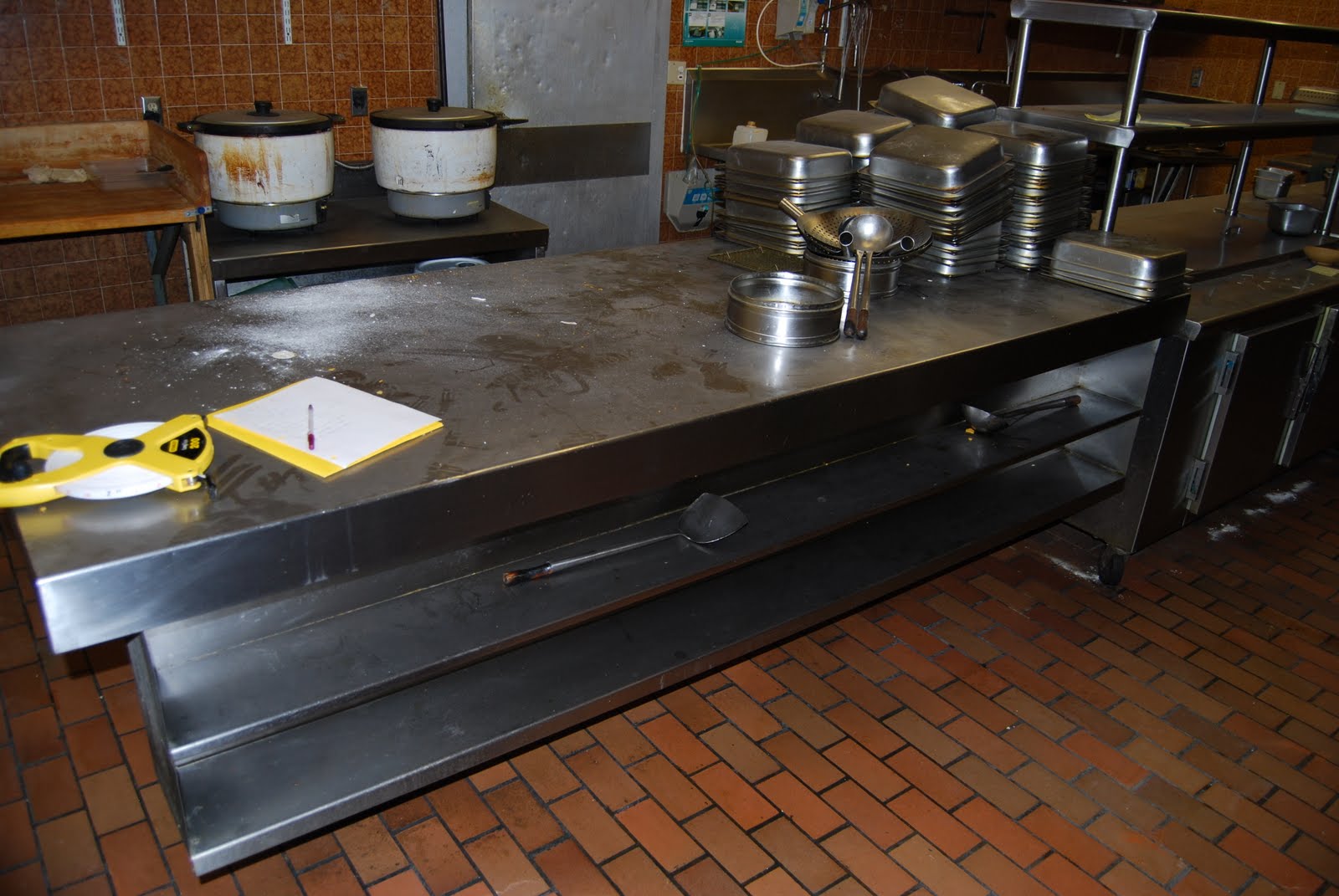 Full Restaurant Kitchen Sale: 10 Foot Stainless Steel Food Prep table ...