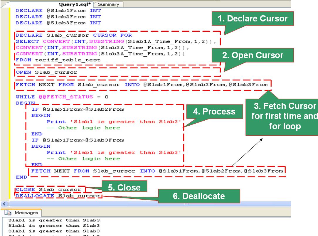  NET Mixer The Syntax Of SQL Server Cursor