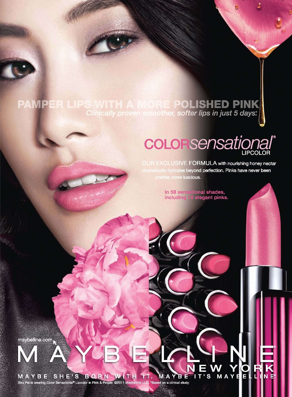 ASIAN MODELS BLOG: Shu Pei in Ad Campaign for Maybelline, Spring/Summer ...