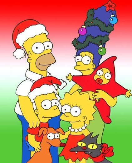 La Navidad: Familia Simpson en Navidad. Imágenes