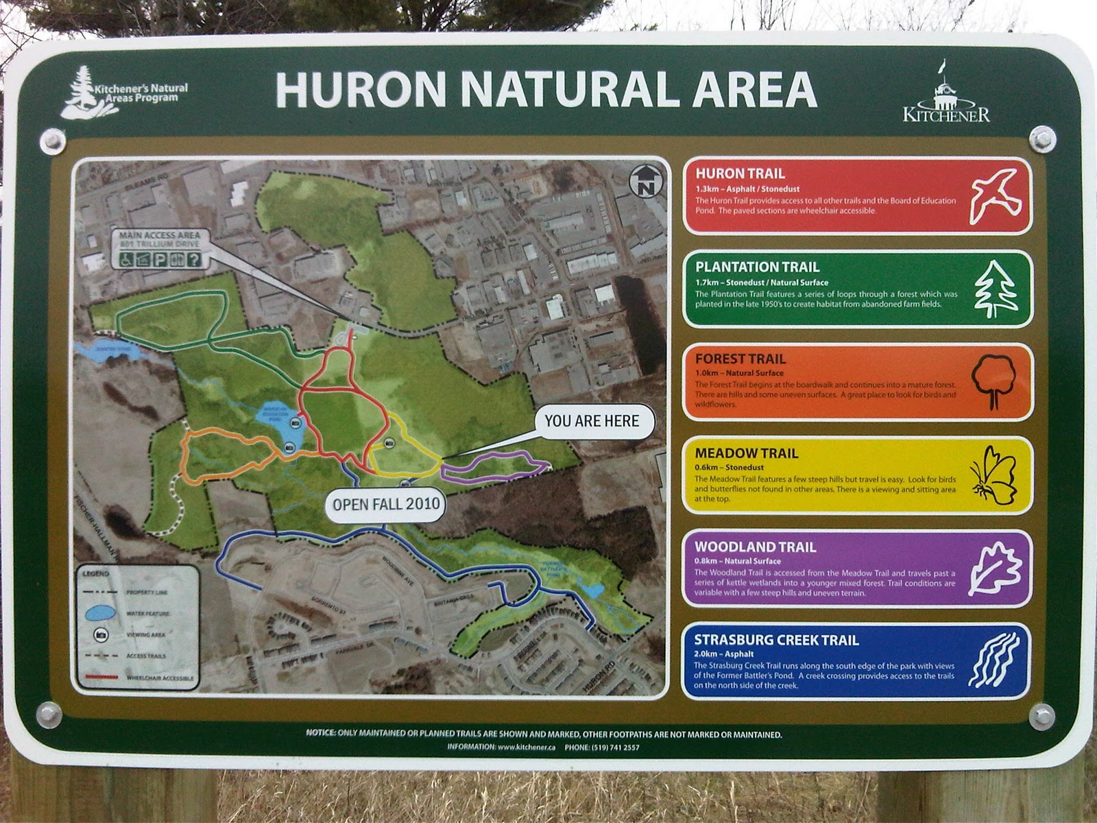 The Unofficial Huron Natural Area Blog: Huron Natural Area (HNA) Trail Map