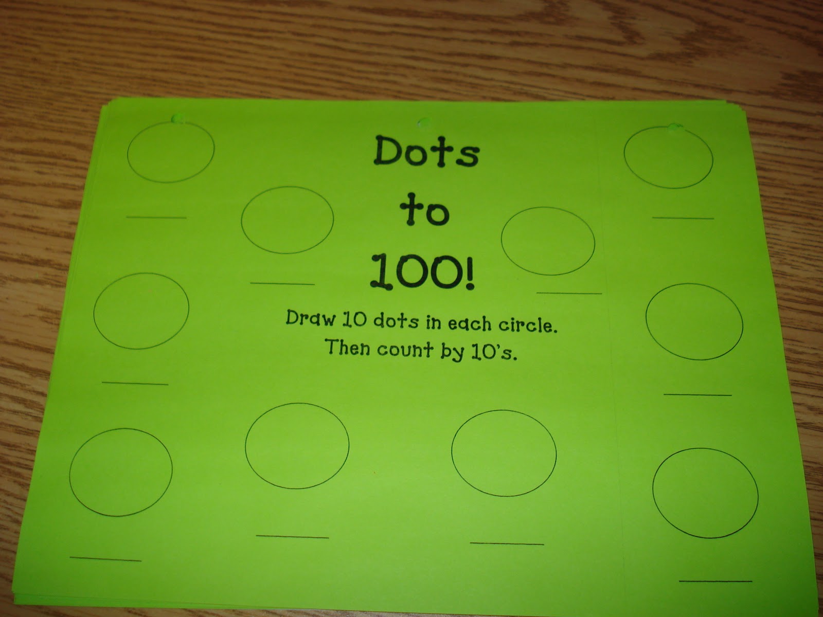 Mrs. Kimbrell's Kindergarten: Happy 100th Day!
