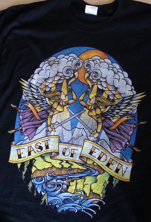 Sams Blog: East of Eden - Angel T-Shirt Design