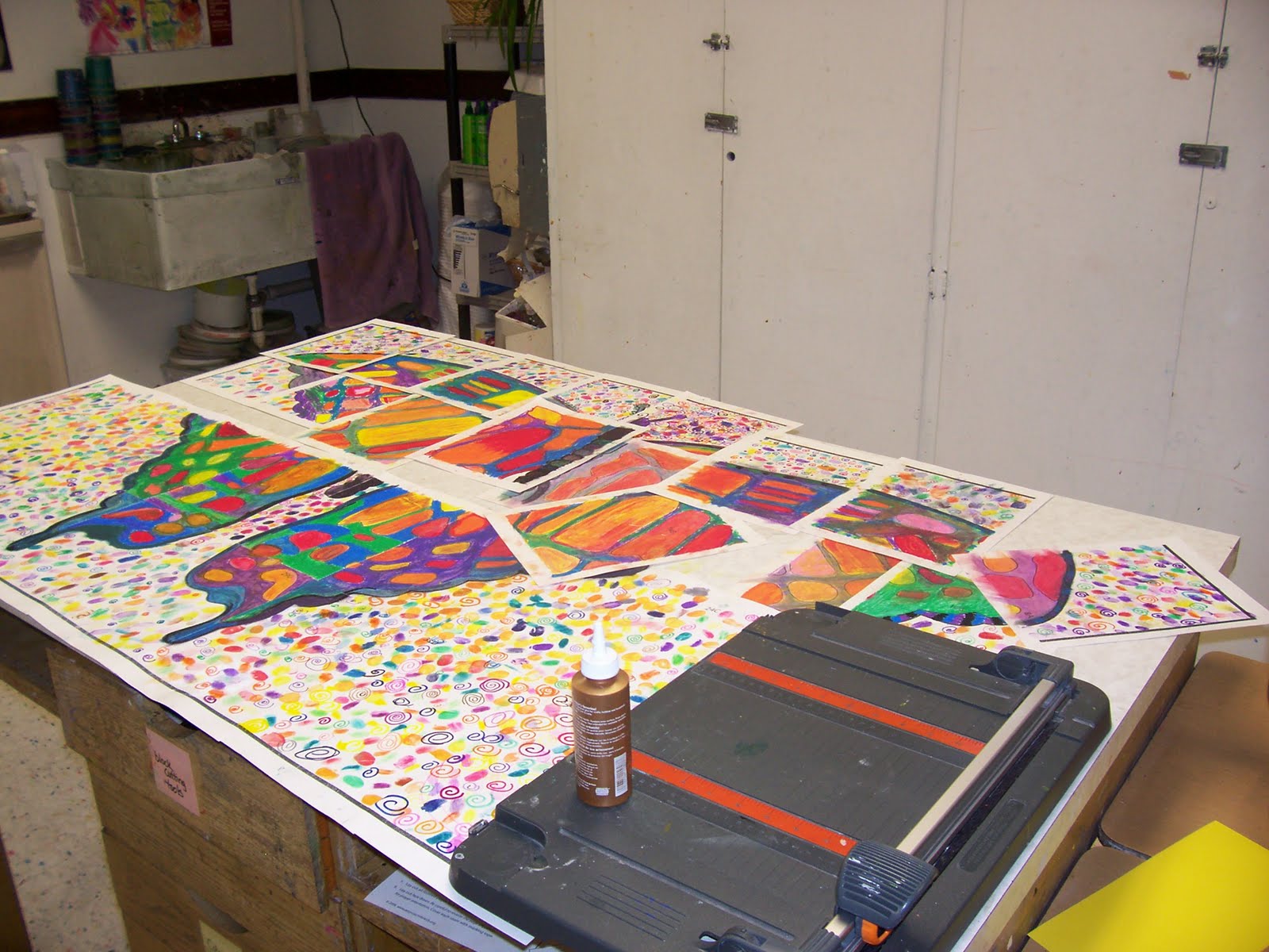 Gallery2404: Assembly of our Butterfly Mural