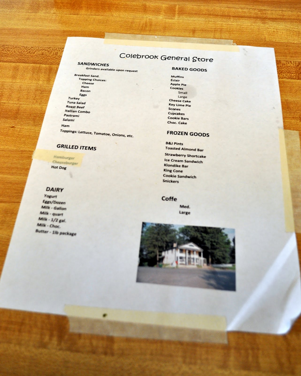 New England Photos: COLEBROOK GENERAL STORE - Reopened