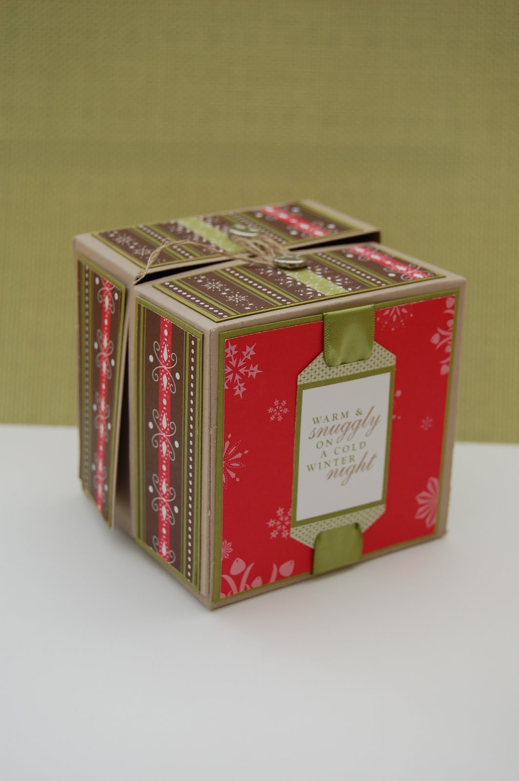 CRAFTY RED: Stampin' Up! Christmas box