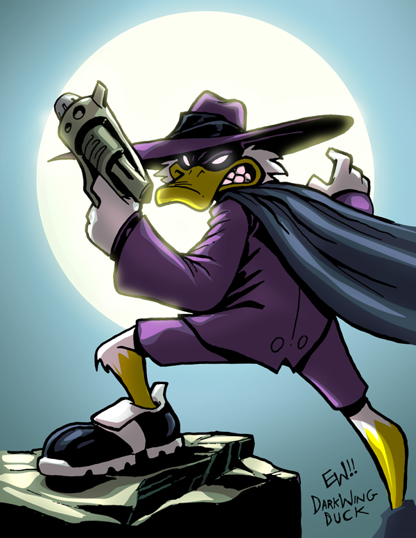 THE COMIC ART ALLIANCE: "D is for Darkwing Duck" by Eryck Webb