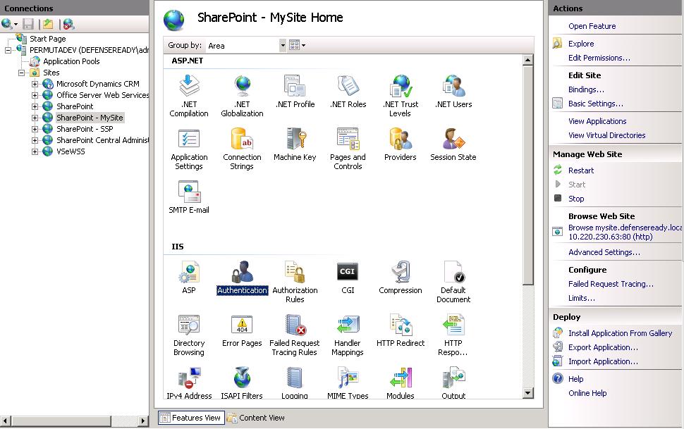 SharePoint Kerberos Authentication wtih IIS 7+
