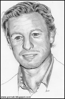 Kreslení tužkou - (Drawing portraits by Pernak): Portrét herce - Simon ...
