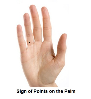 Sign of "Point" on the Palm~PalmFate