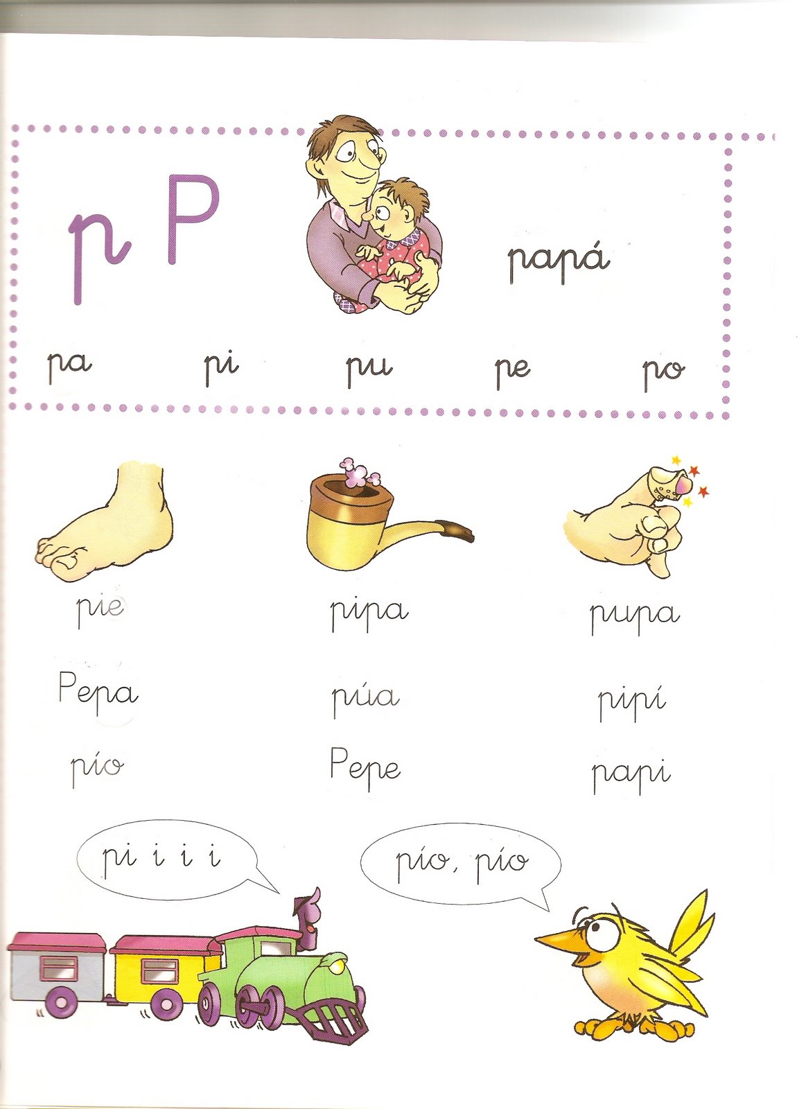 JANGELD: Letra p minúscula.