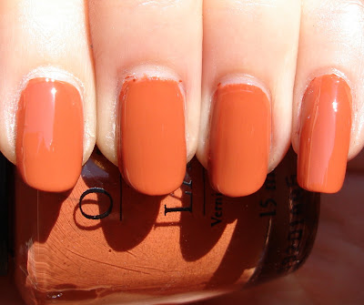 Polish or Perish: OPI Holiday 2009 swatches: Ginger Bells and Sapphire ...
