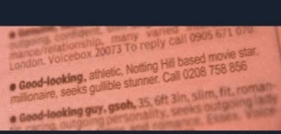 20 funniest personal ads of all time