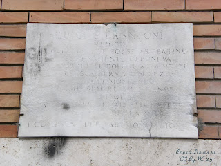 Plaques in Rome - Targhe e lapidi a Roma: Luigi Pierantoni - Piazza Ledro