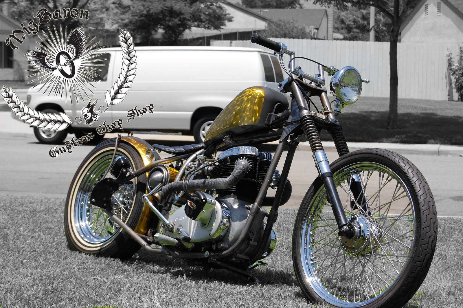 migbaron shop bikes: Robs 69 BSA bobber