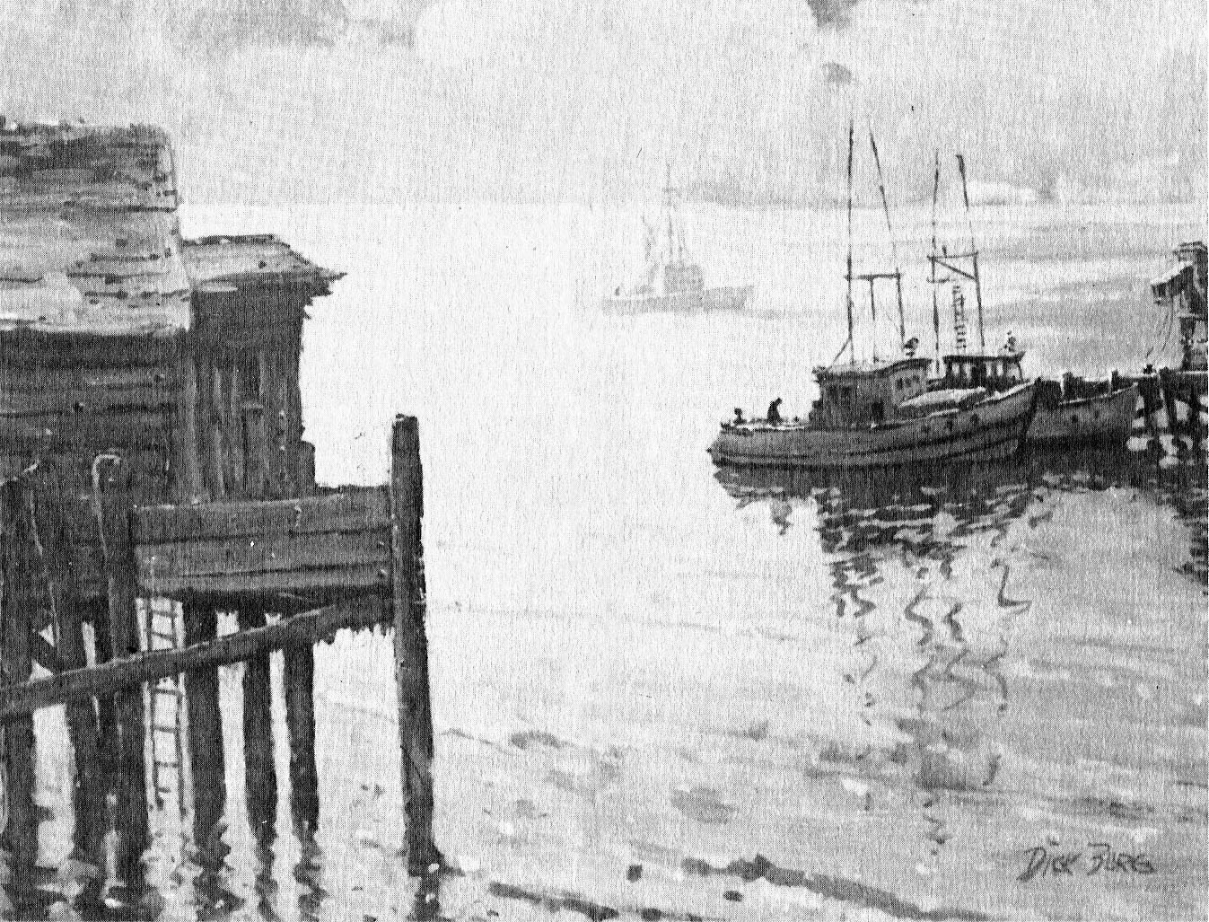 The Artist Dick Burg: Dock Scene