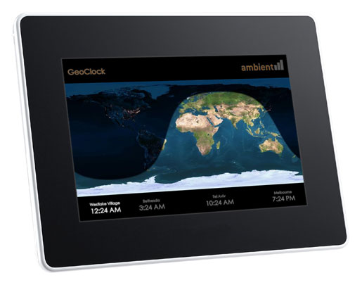 Yarone Goren - Tinkering in the lab...: GeoClock: Ambient World Clock ...