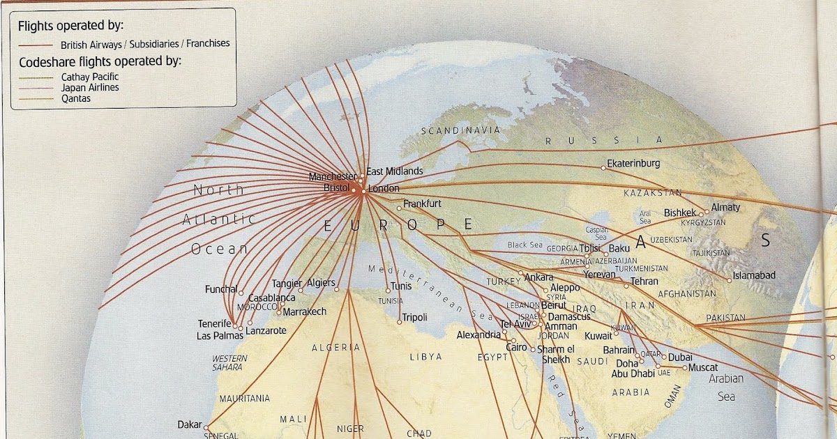 British Airways Map