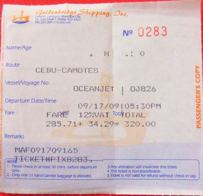 Deciphering my way to Camotes