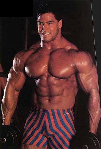 More Dennis Newman stripes spandex shorts